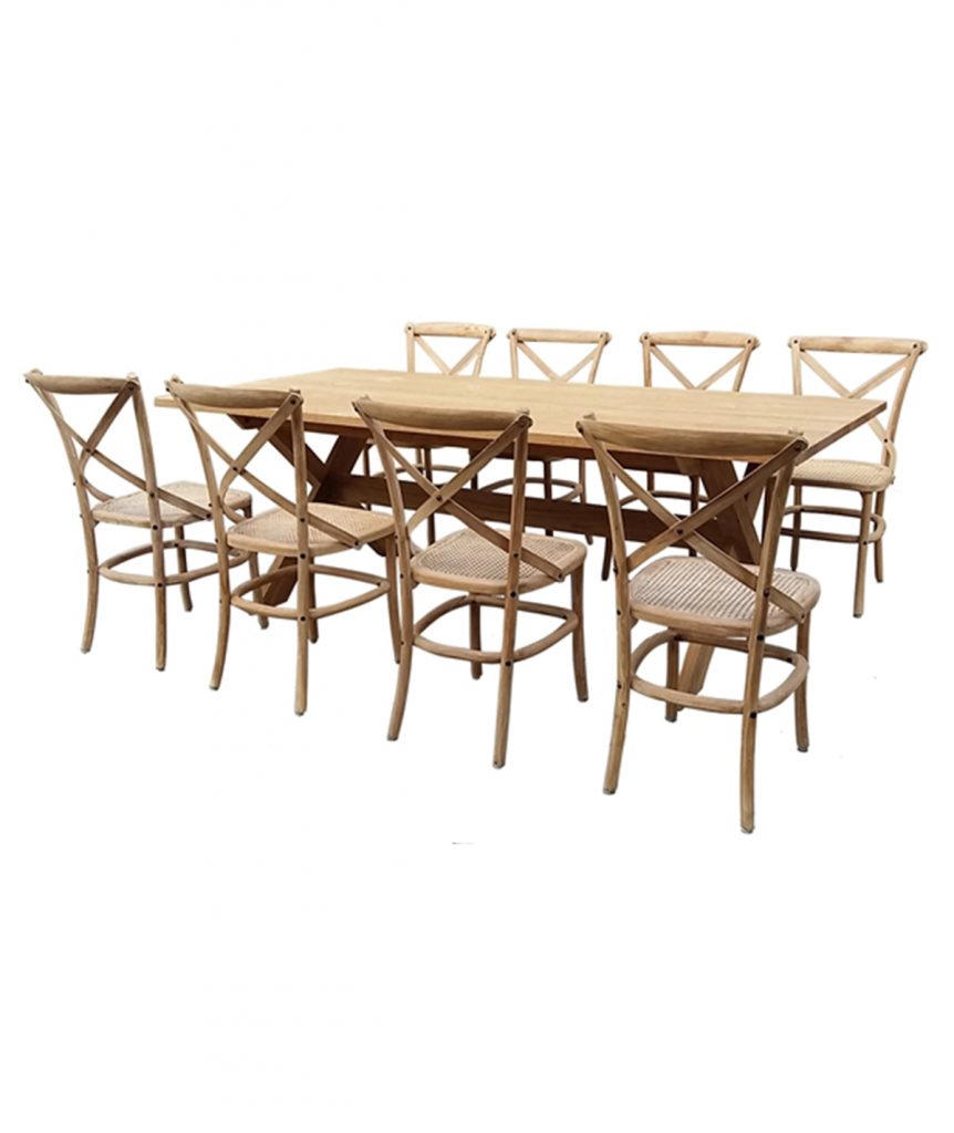 MASSIVE RECLAIMED TEAK + GS-2470-0 MASSIVE RECLAIMED TEAK RECTANGULAR TABLE + RATTAN INDOOR ...
